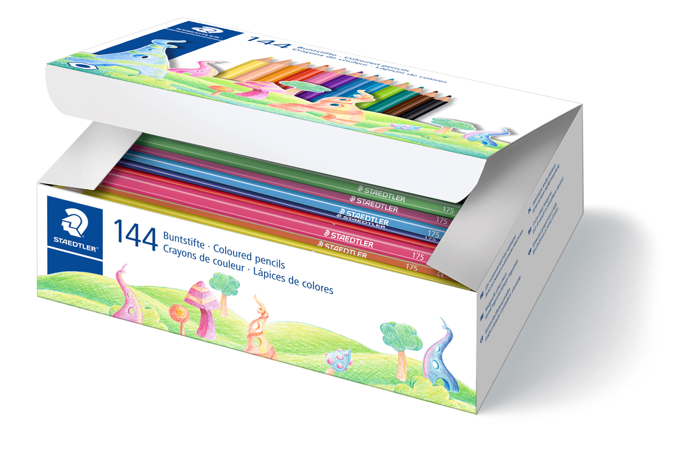 Staedtler 175 Hexagonal Shape Colouring Pencil pack 144 - 175c144 - E B ...